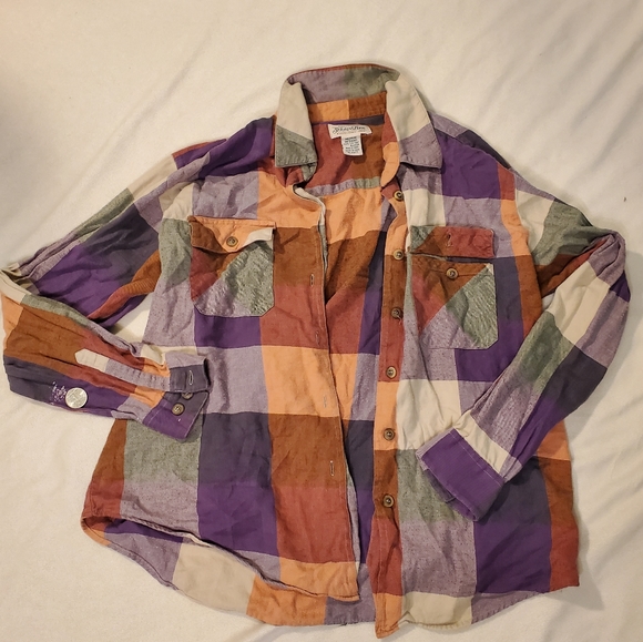 St. John's Bay | Tops | Colorful Fall Plaid Flannel | Poshmark
